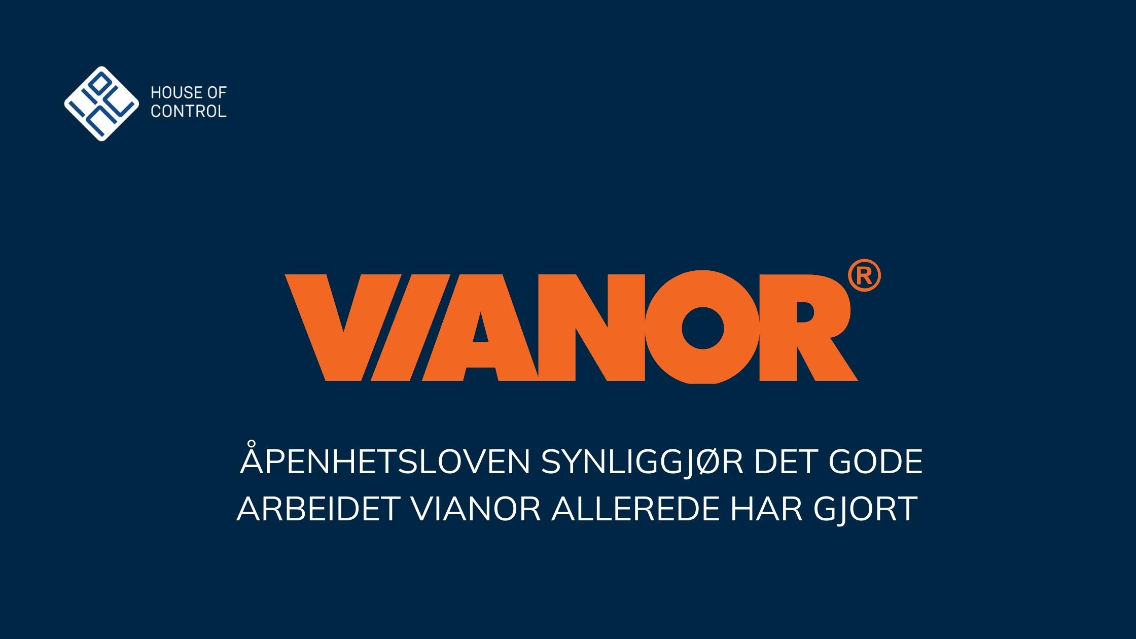 Case: Vianor har allerede oppfylt de fleste kravene i åpenhetsloven